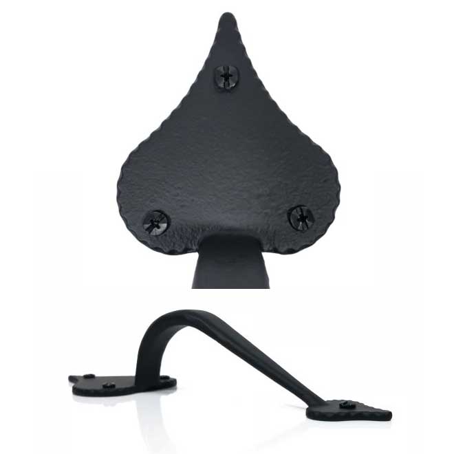 Acorn Manufacturing [RPKBP] Cast Iron Door Pull - Heart - Large - Flat ...