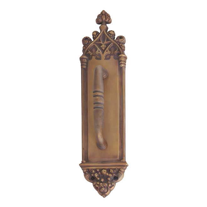 Brass Accents [A04-P5601-CLN-486] Solid Brass Door Pull Plate - Gothic ...