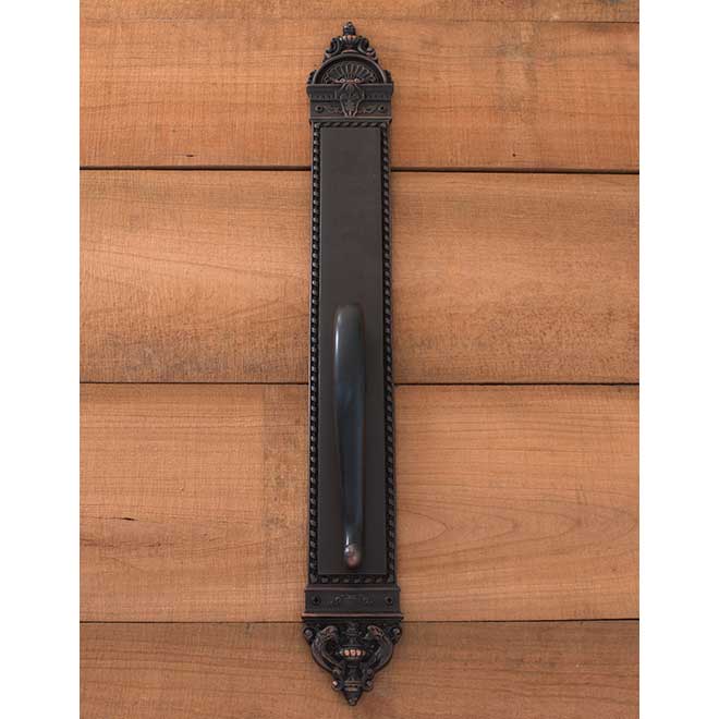 Brass Accents [A04-P6601-613VB] Solid Brass Door Pull Plate - L'Enfant ...