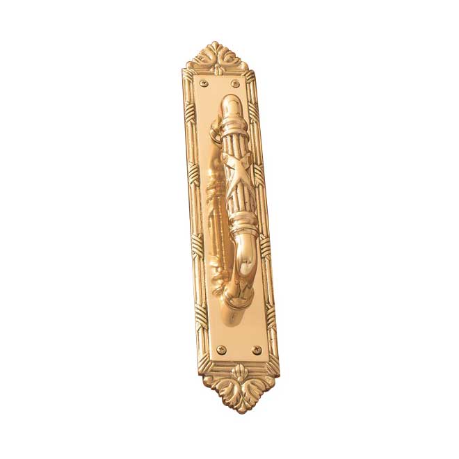 Brass Accents [A05-P7231-605] Solid Brass Door Pull Plate - Arts ...