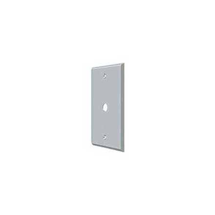 Deltana [CPC4764U26D] Solid Brass Wall Cable Plate Cover - Brushed ...