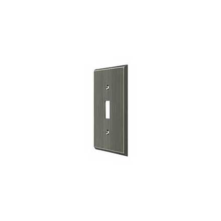 Deltana [SWP4751U15A] Solid Brass Wall Switch Plate Cover - Single ...