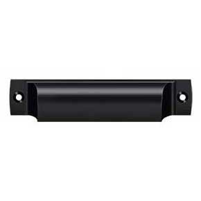 Deltana [SHP40U19] Solid Brass Cabinet Cup Pull - Shell - Paint Black ...