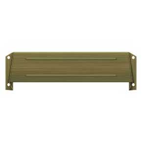 Deltana [MSH158U5] Solid Brass Door Mail Slot Hood - Interior - Antique ...