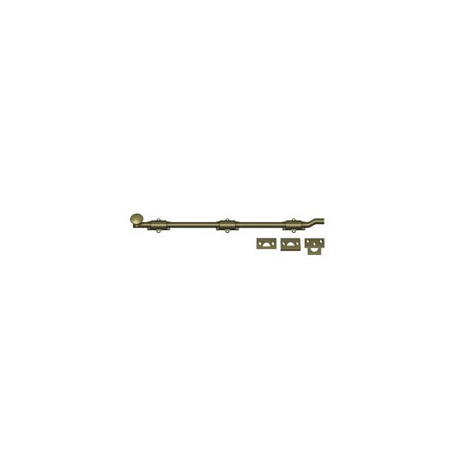 Deltana [FPG185] Solid Brass Door Slide Bolt - Offset - Traditional ...