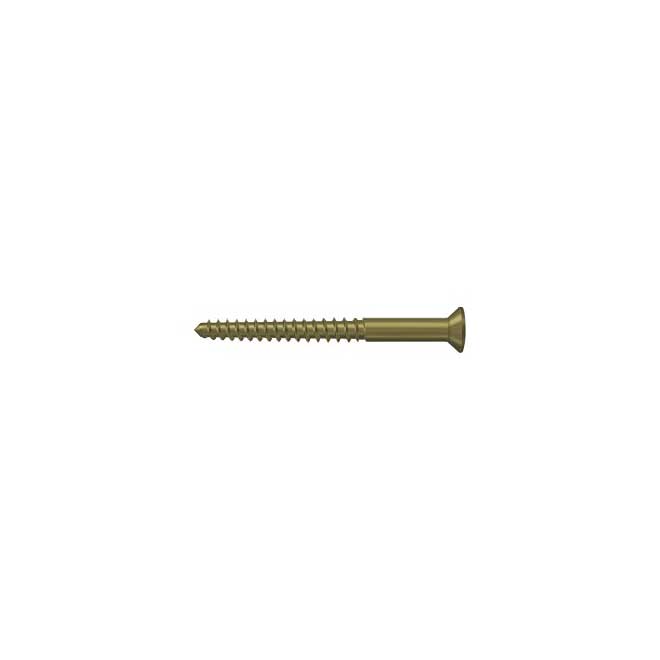 Deltana [SCWB1225U5] Solid Brass Wood Screw - #12 x 2 1/2" - Flat Head - Phillips - Antique ...