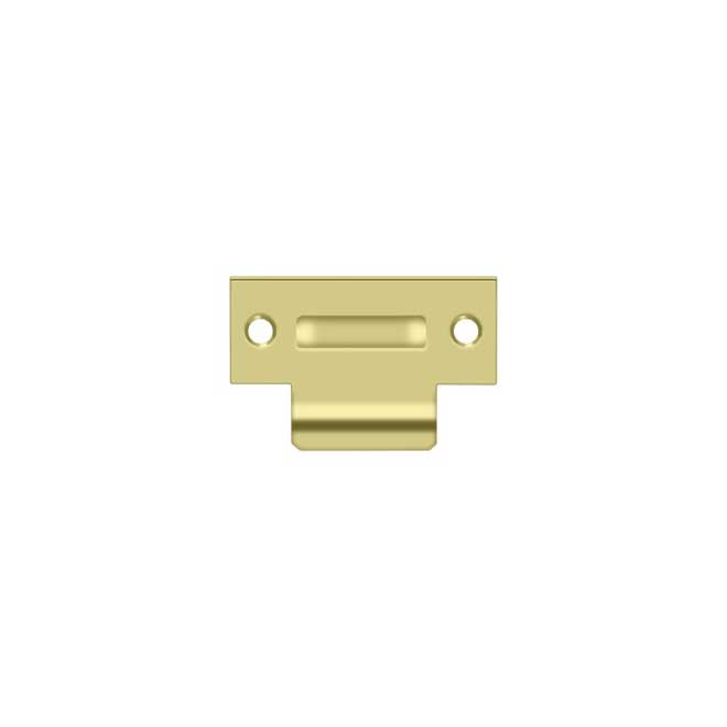 Deltana [TSRCA275U3] Solid Brass Door Roller Catch Strike Plate - T-Strike - Polished Brass ...