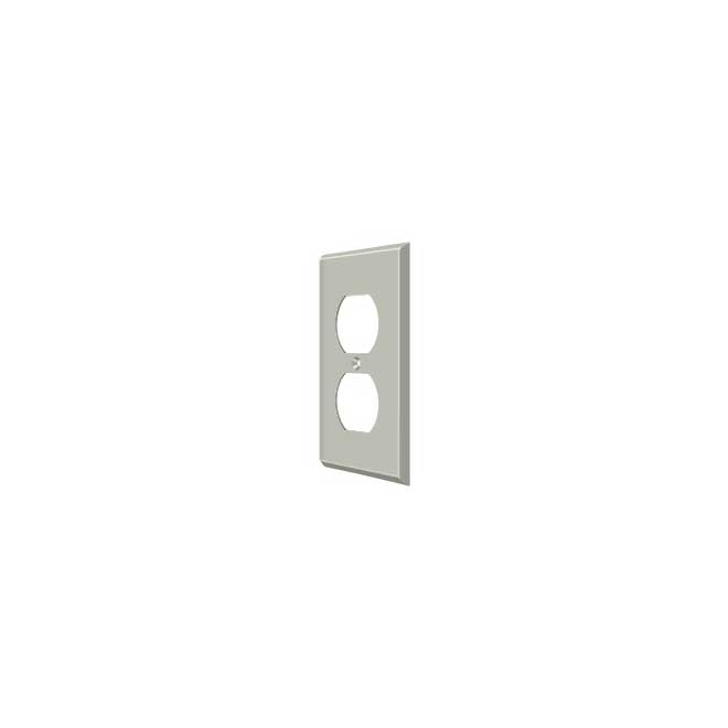 Deltana [SWP4752U15] Solid Brass Wall Plug Plate Cover - Double Outlet ...