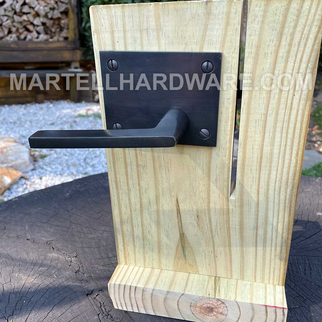 Forever Hardware [F1-555-00-SET-LH] Solid Bronze Gate Drop Bar Latch ...