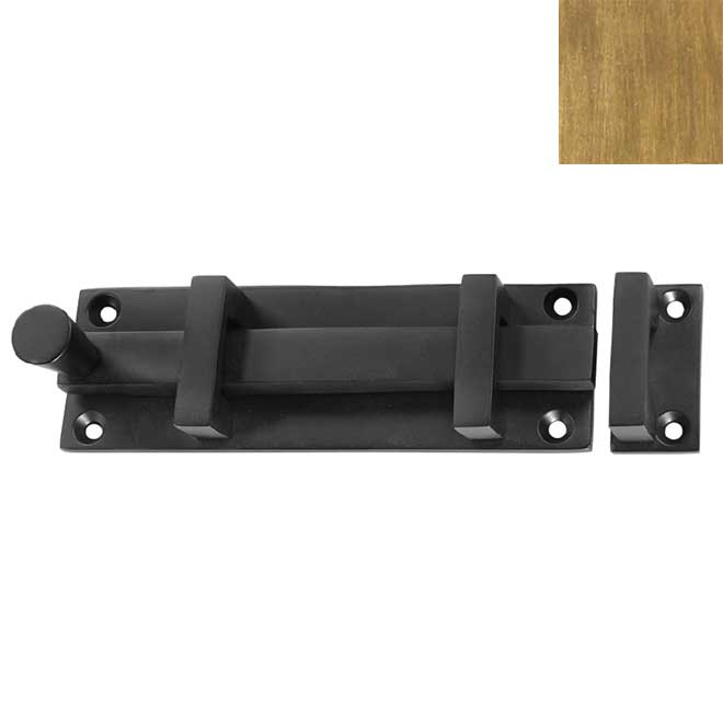 Forever Hardware [F2-501] Solid Bronze Gate Surface Slide Bolt - 2" W x ...