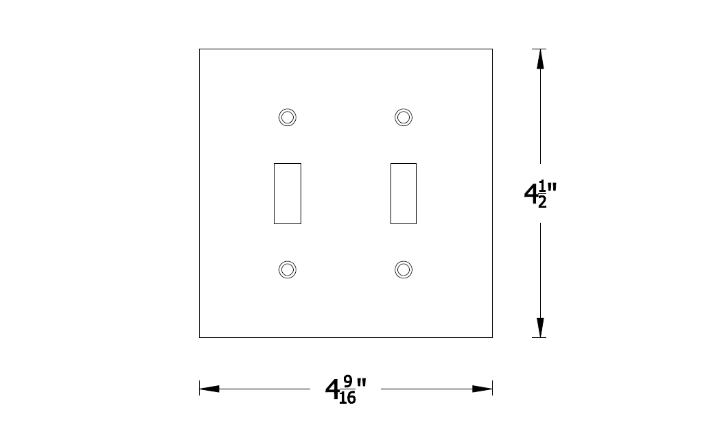 Hammered Hinges [902TS] Forged Iron Wall Plate - Double Toggle ...