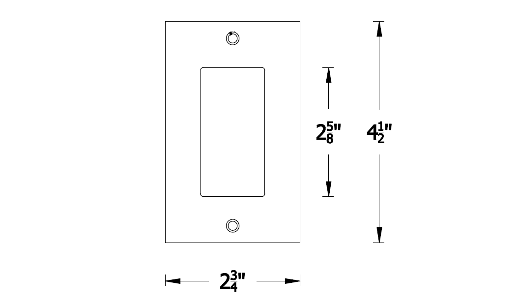 Hammered Hinges [931FO] Forged Iron Wall Plate - Single Rocker/GFI ...