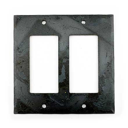 Hammered Hinges [932FO] Forged Iron Wall Plate - Double Rocker/GFI ...