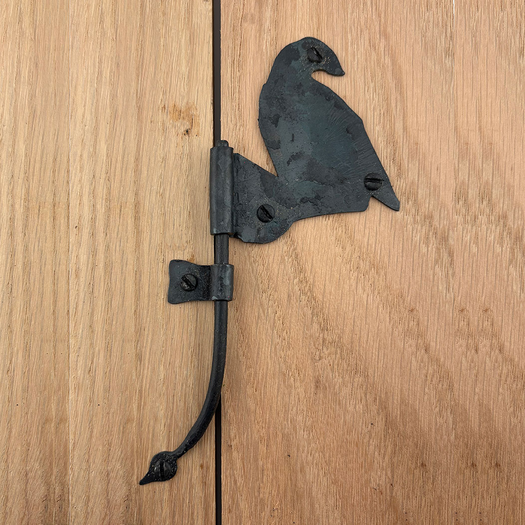 Hammered Hinges [111.35L-RT] Forged Iron Cabinet Hinge - BIrd Flag ...