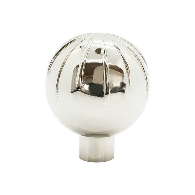 Hapny Home [SU13-PN] Solid Brass Cabinet Knob - Sunburst Series - Polished Nickel Finish - 1 3/8 ...
