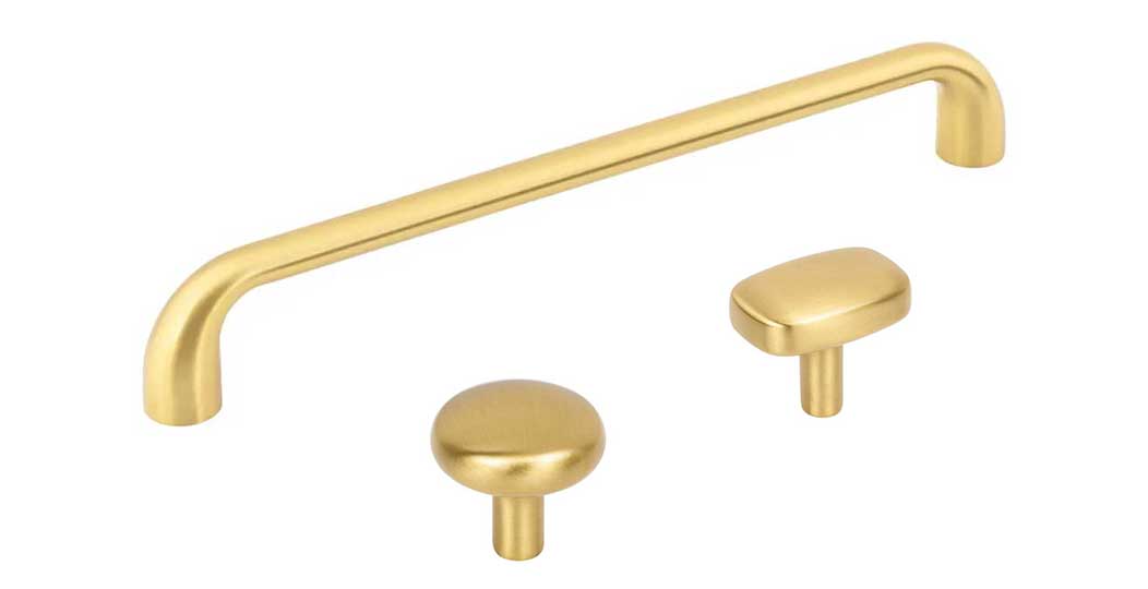 Brushed Gold Finish Loxley Series Decorative Cabinet & Drawer Hardware ...