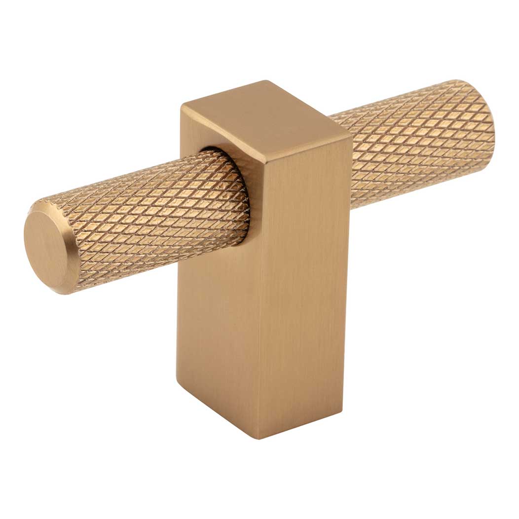 Jeffrey Alexander [498T-SBZ] Steel Cabinet T-Knob - Larkin 3 Series - Satin Bronze Finish - 2 3/ ...