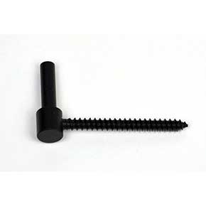 John Wright [088438] Cast Iron Shutter Pintle - Strap Hinge Style - Lag Mount - Flat Black - 4 ...