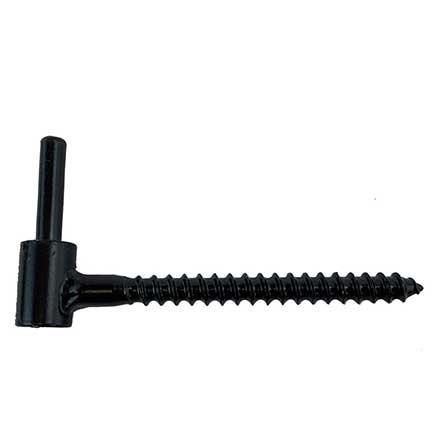 John Wright [088463] Steel Shutter Pintle - Lag Mount - Flat Black - 1/ ...