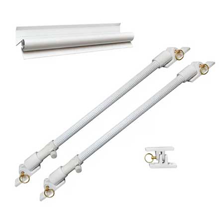 Lynn Cove Foundry [BKIT101W] Aluminum Sliding Bahama Shutter Hardware ...