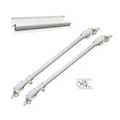 Lynn Cove Foundry [BKIT101W] Aluminum Sliding Bahama Shutter Hardware ...