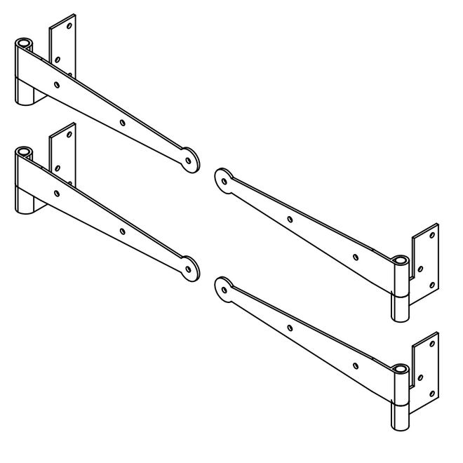 Lynn Cove Foundry [SF550] Galvanized Steel Suffolk Style Shutter Hinge ...