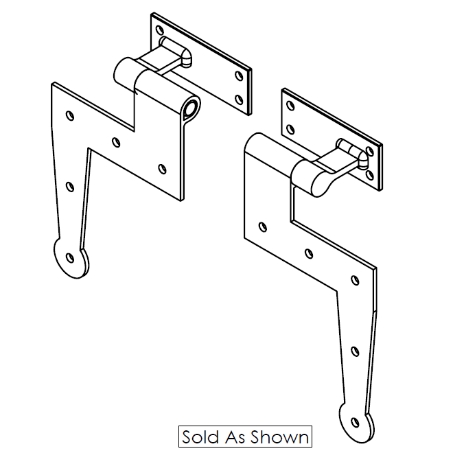 Lynn Cove Foundry [EHNG03] Stainless Steel Bahama Shutter Hinge Set ...