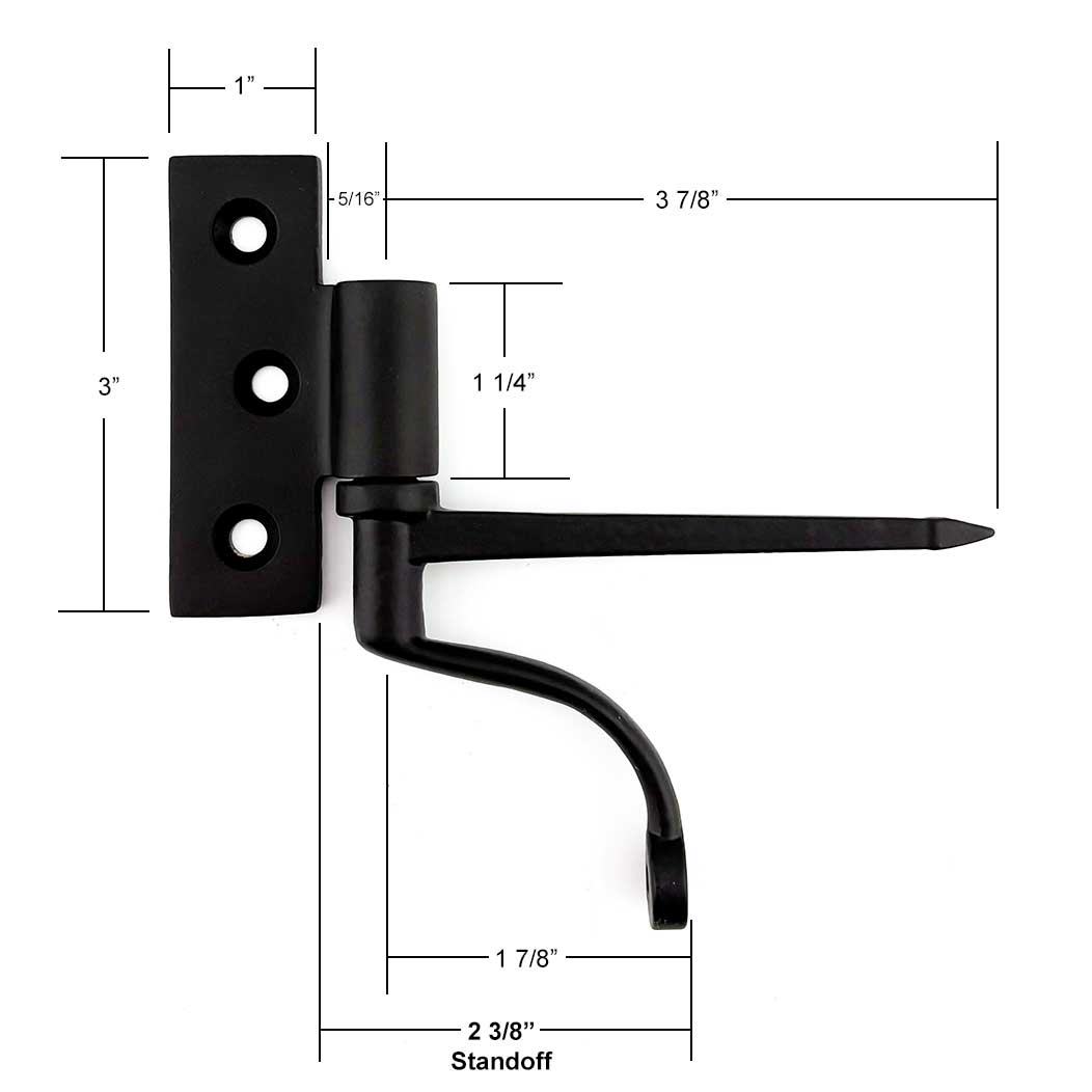 Martell Supply [WPC-238-19] Solid Brass Shutter Wire Pintle & T-Hinge ...