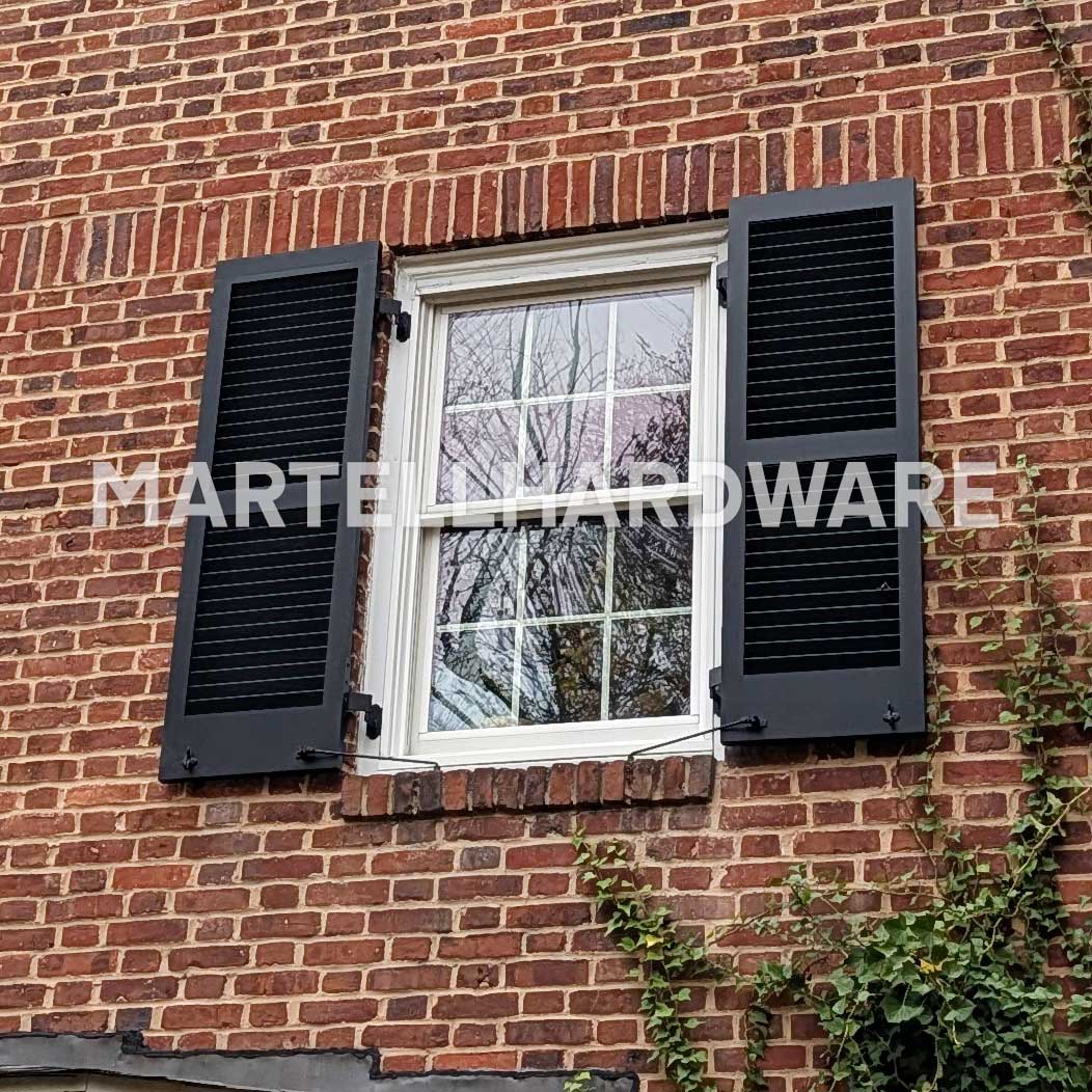 Martell Supply [SB-12-19] Solid Brass Shutter Bower - Flat Black Finish ...