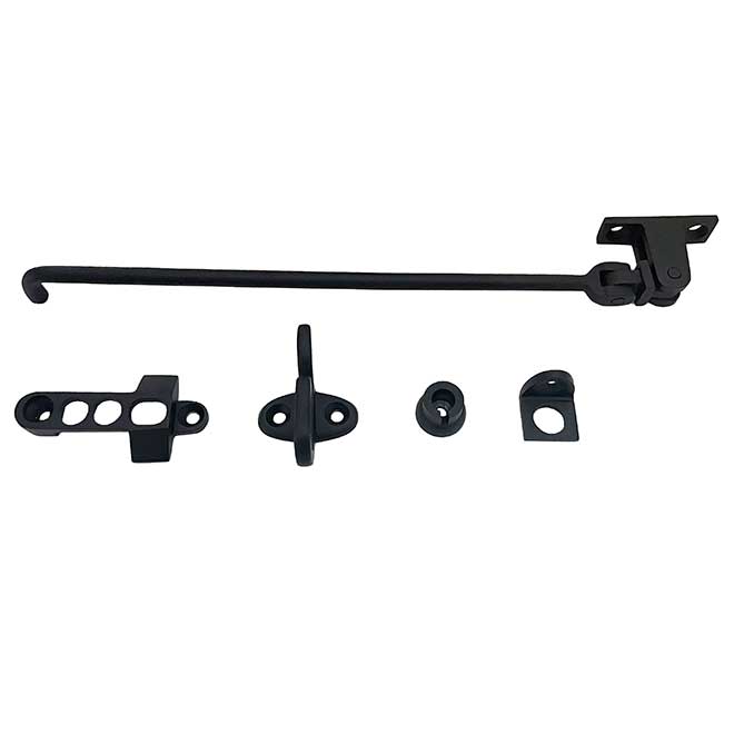 Martell Supply [SB-09-19] Solid Brass Shutter Bower - Flat Black Finish ...