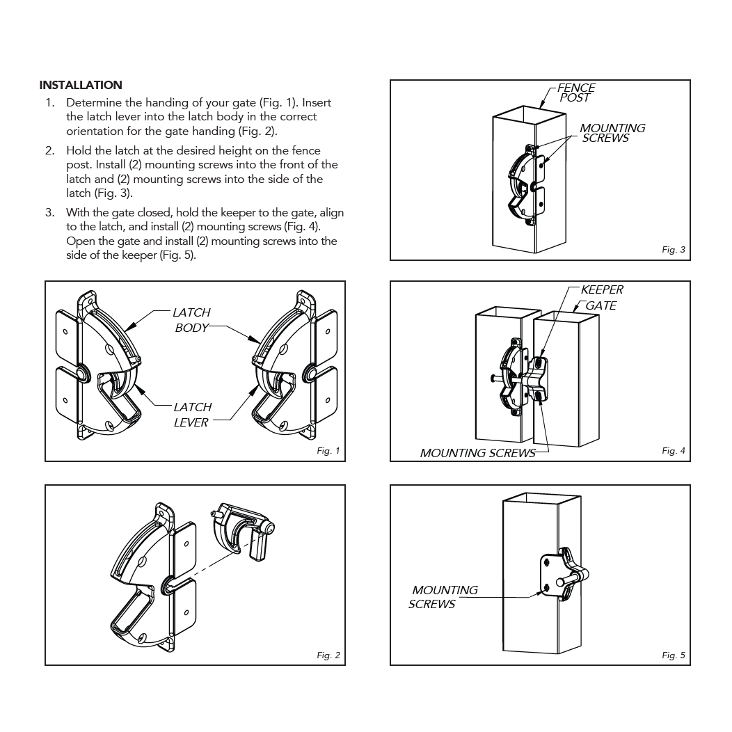 Nationwide Industries [KLPAC-4D-BK] Keystone® Pac-Latch™ Gate Gravity ...