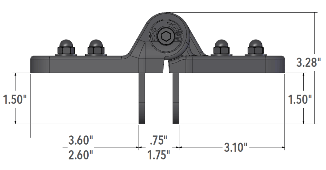 Nationwide Industries [C2H300F-4D-BK] Cornerstone® 2 Self Closing PVC ...