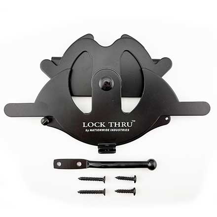 Nationwide Industries [LT1-BK] Steel Gate Lock-Thru™ Flip Latch - Pad ...