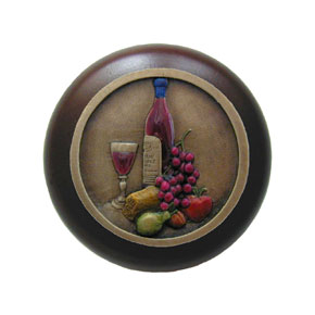Notting Hill [NHW-740W-BHT] Wood Cabinet Knob - Best Cellar Wine - Dark ...