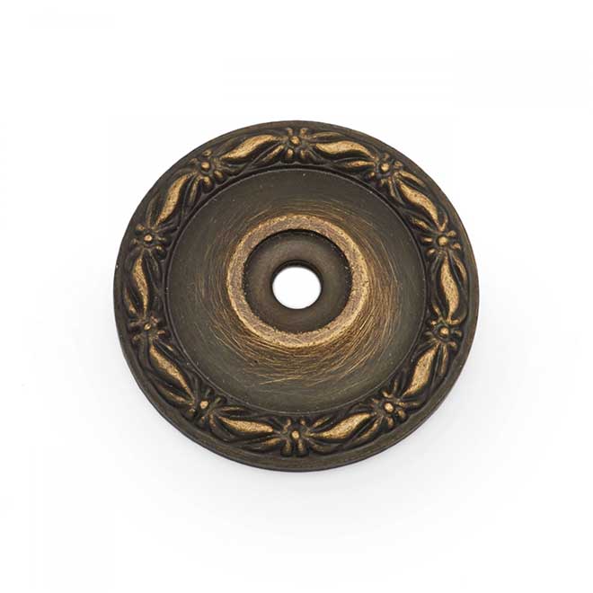 RK International [BP-490-AE] Solid Brass Cabinet Knob Backplate - Large ...