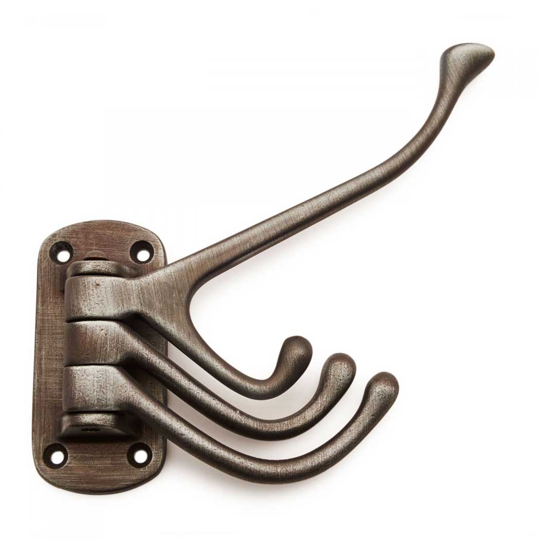 RK International [HK-5820-DN] Solid Brass Coat & Hat Hook - Triple ...