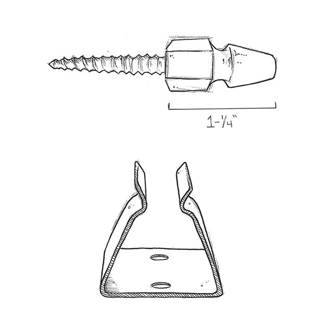 Seaside Shutters [S8-410-19] Cast Brass Shutter Hidden Stay - Bullet ...