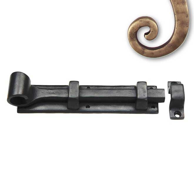 Seaside Shutters [S6-206-05] Cast Brass Shutter Slide Bolt - Scroll End ...