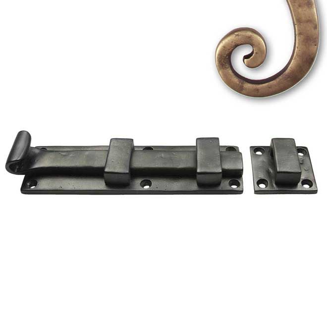 Seaside Shutters [S6-310-05] Cast Brass Shutter Slide Bolt - Curly End ...
