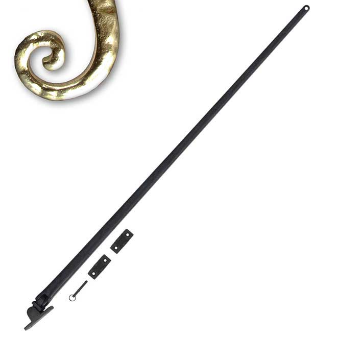 Seaside Shutters [S5-240-03] Cast Brass Bahama Shutter Stay - Fixed ...