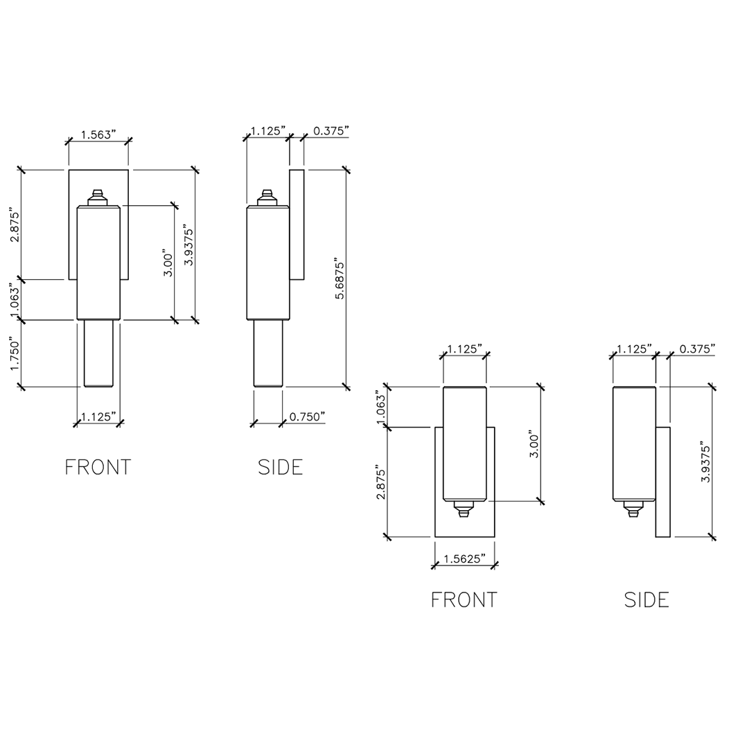 Snug Cottage [9100-BHSS] Stainless Steel Exterior Gate Barrel Hinge ...
