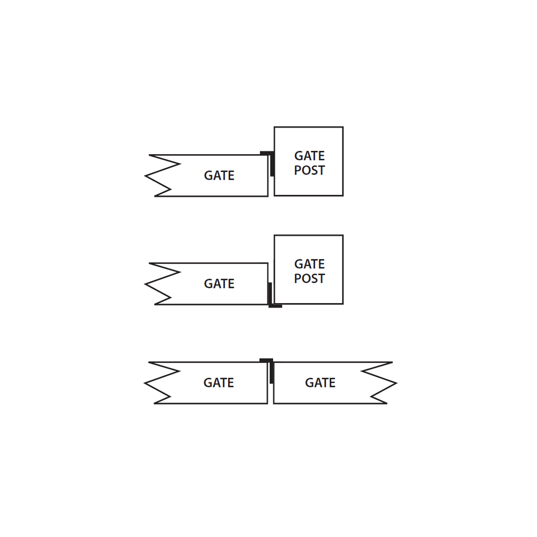 Snug Cottage [1400-015316] Stainless Steel Exterior Gate Stop - L Shape ...