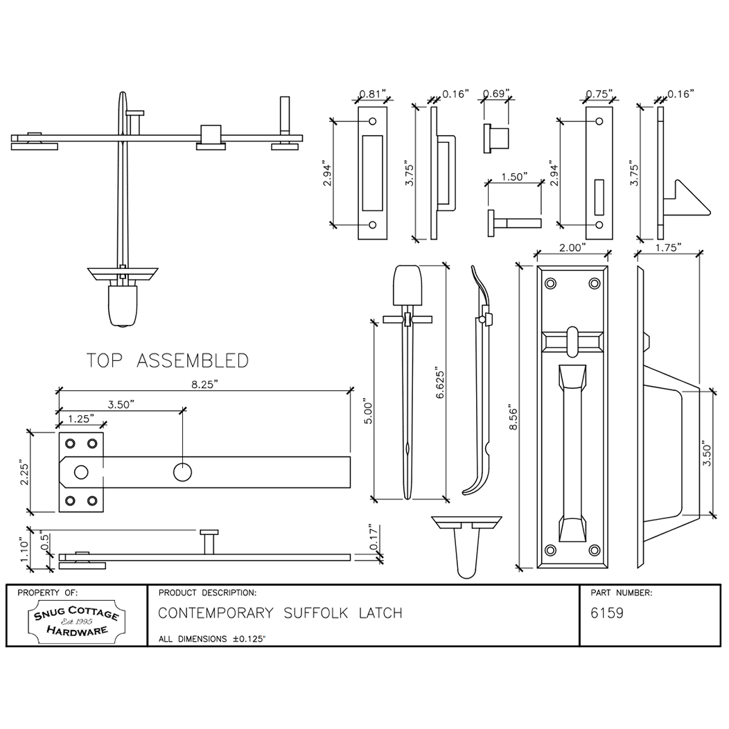 Snug Cottage [6300-B316] Stainless Steel Exterior Gate Thumb Latch Set ...