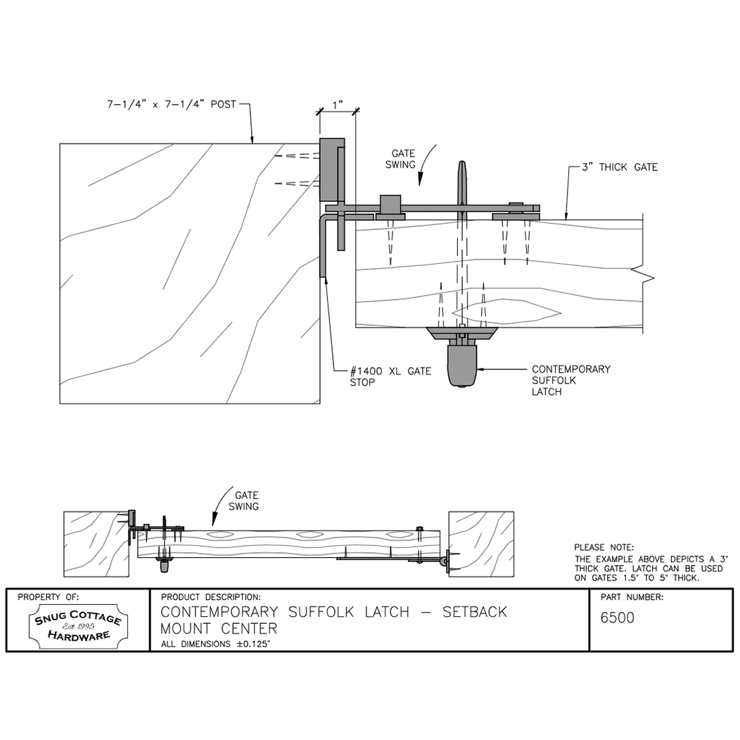 Snug Cottage [6500-B316] Stainless Steel Exterior Gate Thumb Latch Set ...