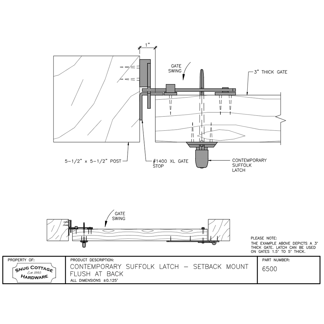 Snug Cottage [6500-B316] Stainless Steel Exterior Gate Thumb Latch Set ...