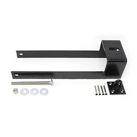 Snug Cottage [4200-035SP] Steel Heavy Duty Exterior Gate Latch - Throw Over Loop - Black Finish ...