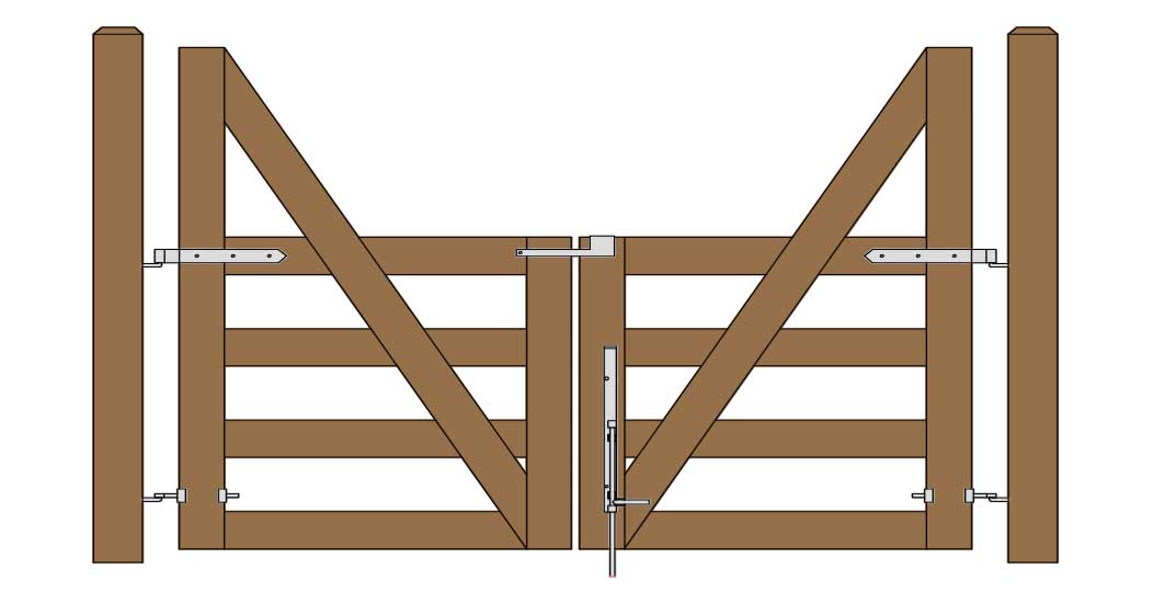 Cape Cod Double Gate Plans - Snug Cottage Hardware Gate Guides & Plans ...