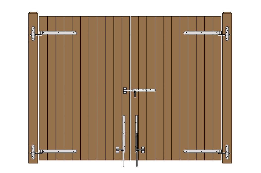 Dumpster Gate Plans - Snug Cottage Hardware Gate Guides & Plans ...