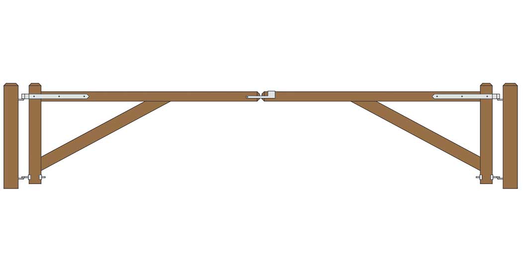 Weldon Double Barrier Gate Plans - Snug Cottage Hardware Gate Guides ...