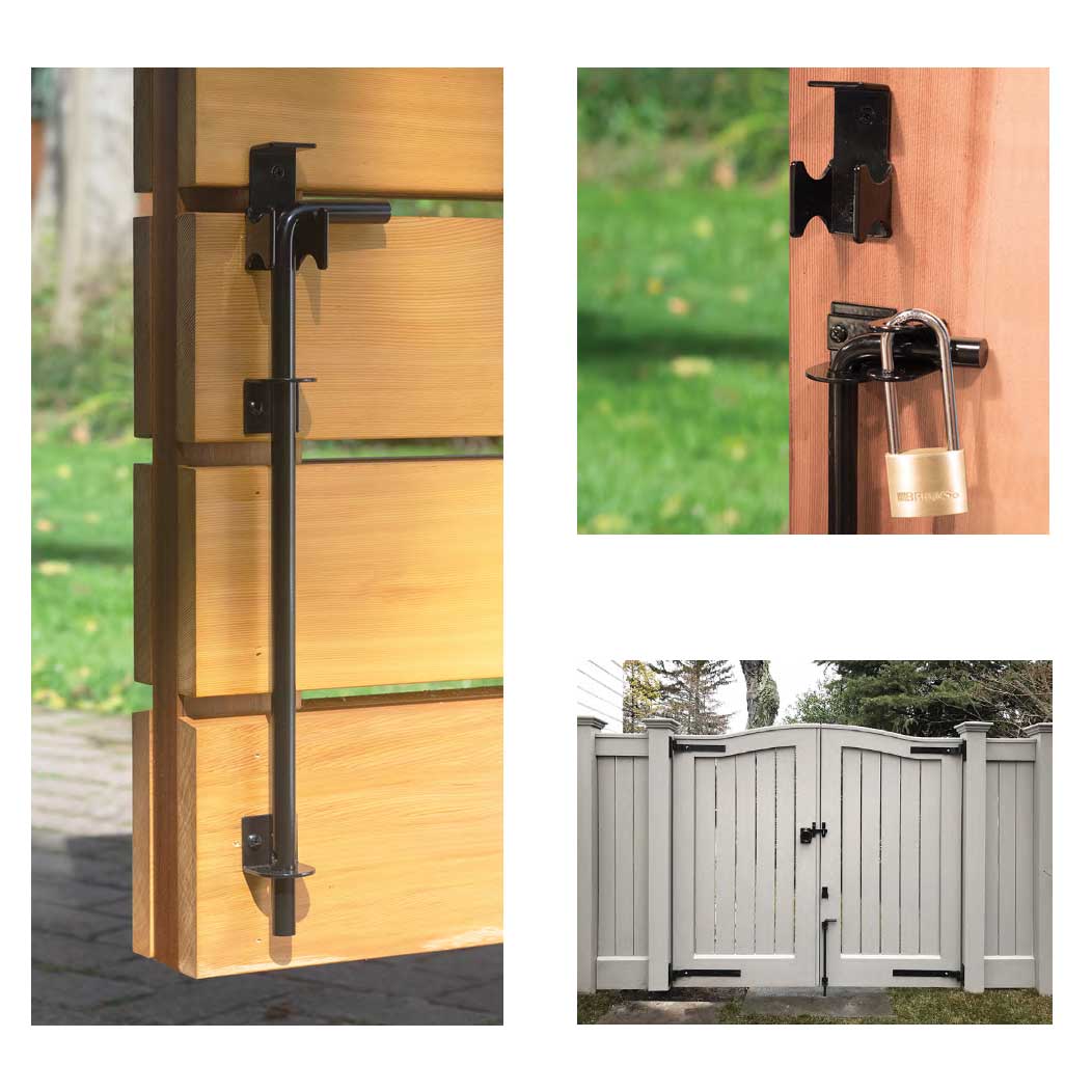 Snug Cottage [6096-24316] Stainless Steel Exterior Gate Cane Bolt - Contemporary - Natural Satin ...